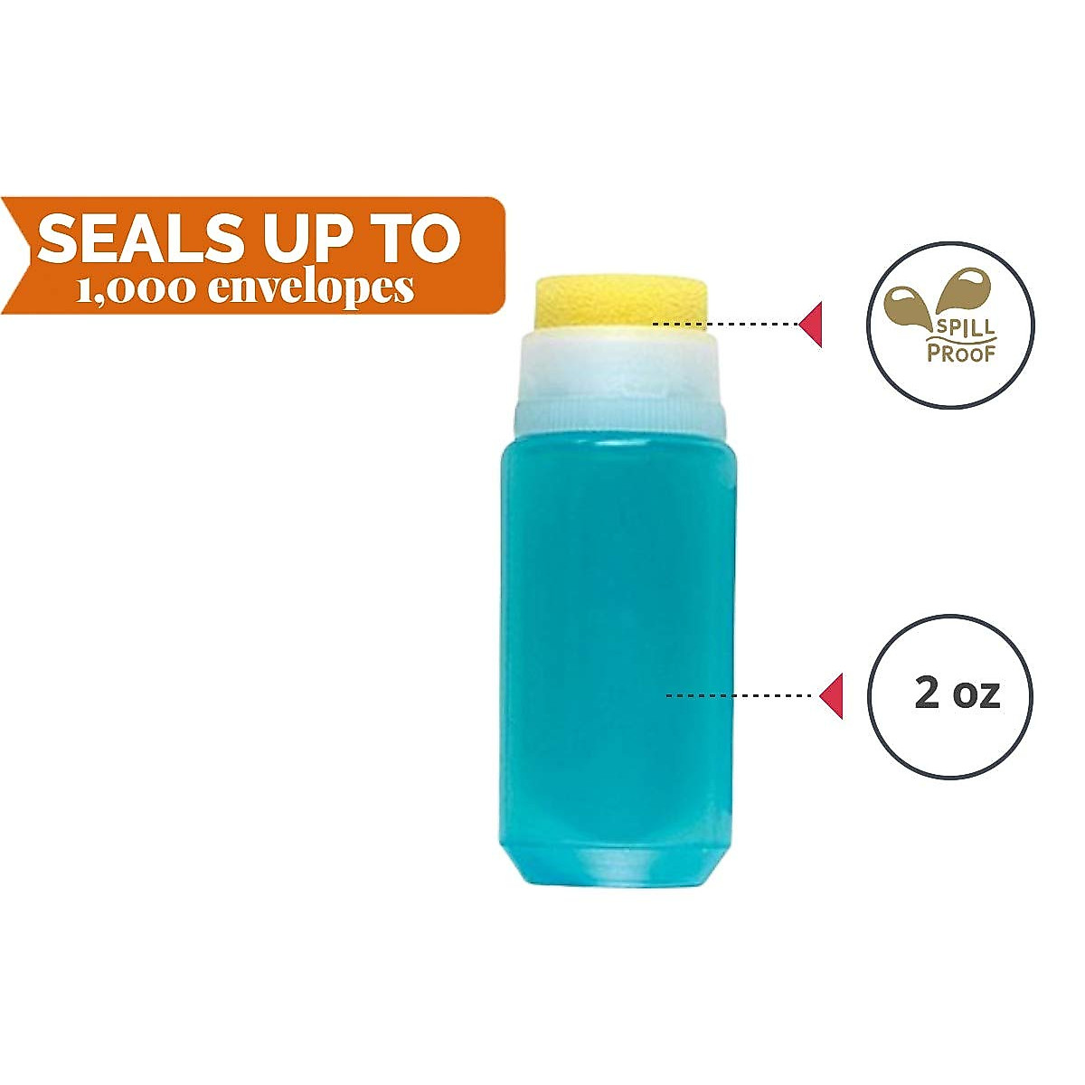 1InTheOffice Envelope Moistener"2 Pack"