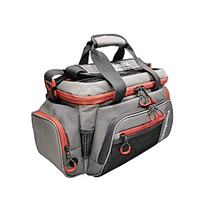 Evolution Outdoors FL30006: 5007 Pro-Angler Zerust Tackle Bag (Grey/Red) - Includes 3 Trays
