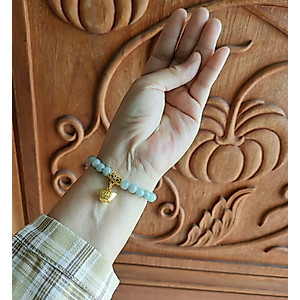 Heavens Tvcz Thai Jade Bracelet Women Good Luck Gems Real Ring Business Luck, MONEY ATTRACTION Bead Good Luck and Wealth Jewelry Adjustable Elastic