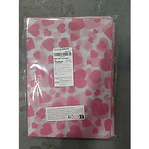 MIAHART 90 Sheets Valentine Day Gift Wrapping Tissue Paper Birthday, Tissue Paper for Home, Kitchen, DIY Crafts, Wrapping Accessory(Heart, Dot, Stripe） (Pink)