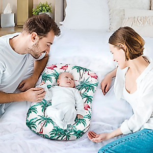 Ultra Soft Baby Lounger Covers (Pack of 2) | Mexxi 100% Hypoallergenic Stretchy Baby Nest Covers for Newborn (Covers Only) (Tea Roses & Wild Roses)