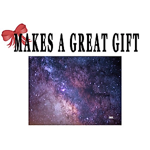 Blue Purple Galaxy Stars Space Pattern Textured Marble Art Kitchen Glass Cutting Board Modern Decorative Gift Abstract Wavy Contrast Design