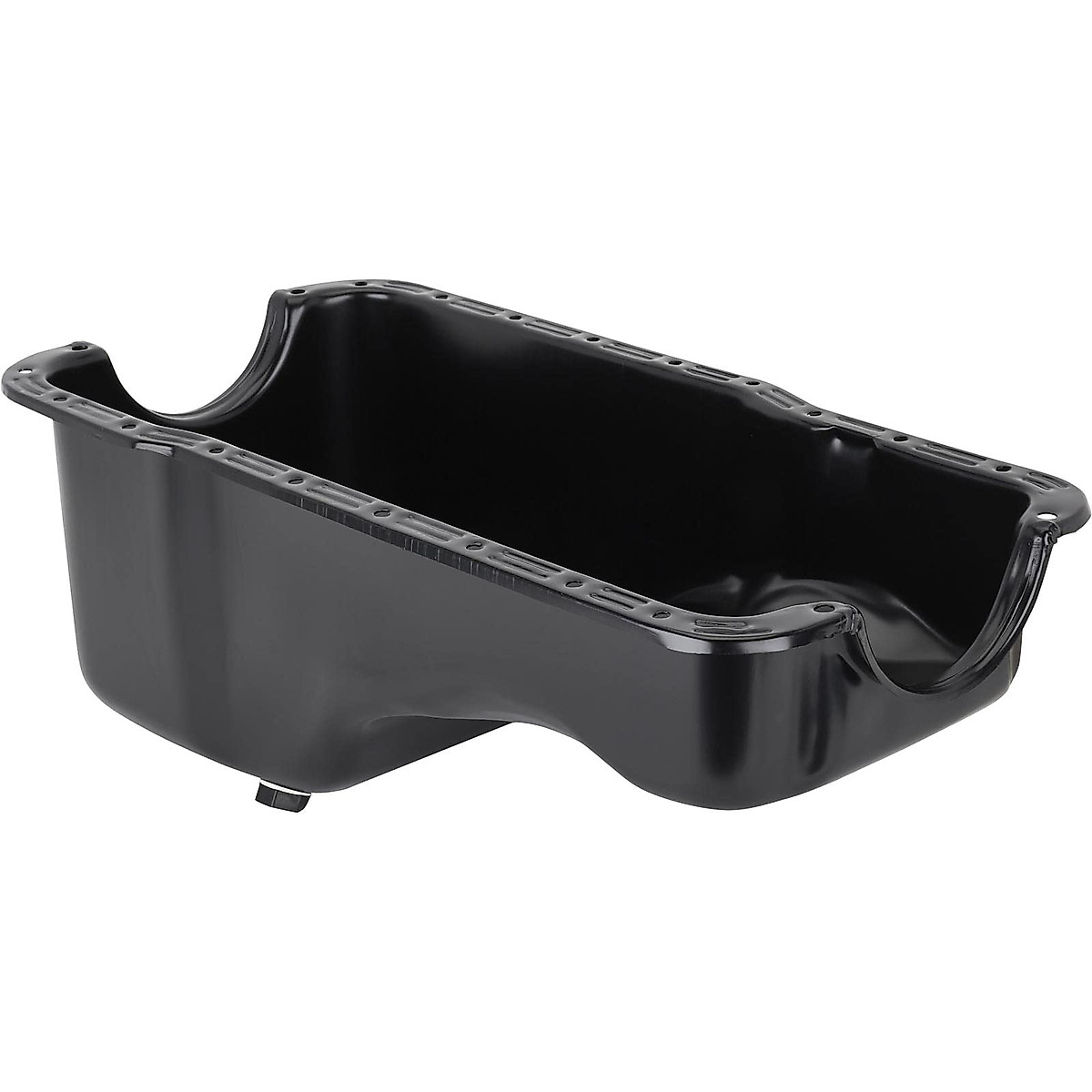 Speedway Motors 1962-1982 Small Block Ford 221-260-289-302 Oil Pan, Front Sump, Black, Stock Capacity, Heavy Stamped Steel, Fits Trucks and Vans, Not for 4x4 Trucks