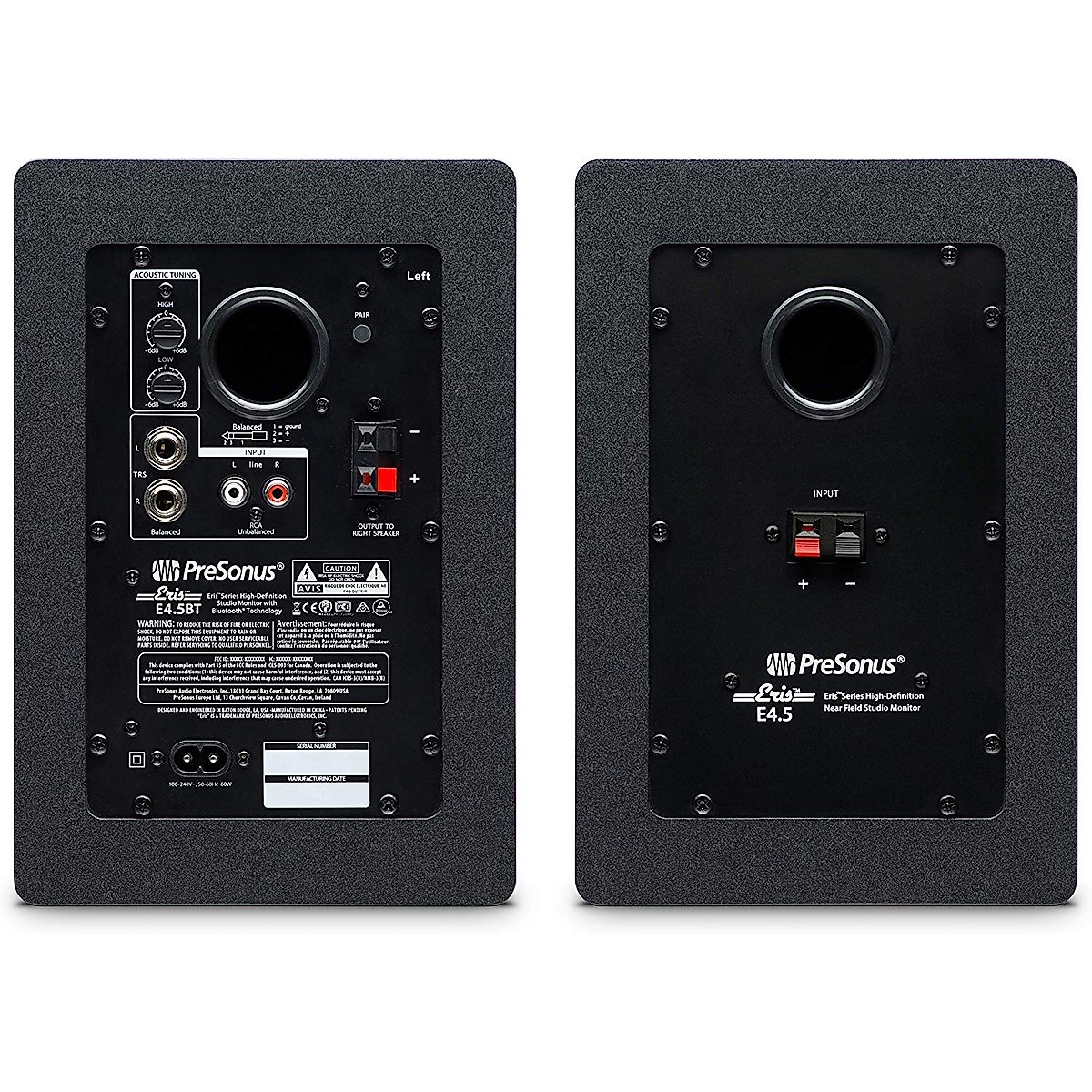 PreSonus Pair of Eris E3.5 BT 2-Way Studio Bluetooth Monitors with Studio One Prime DAW Studio Magic and Plug-in Suite Software Pack and LyxPro Condenser Recording Microphone Kit and Headphones