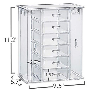 OnDisplay 6 Drawer Acrylic Jewelry Cabinet Organizer