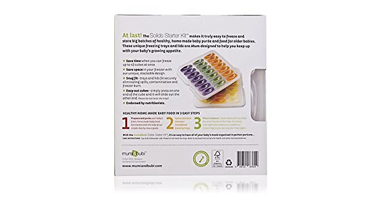 Mumi & Bubi Solids Starter Kit - Baby Food Storage Trays
