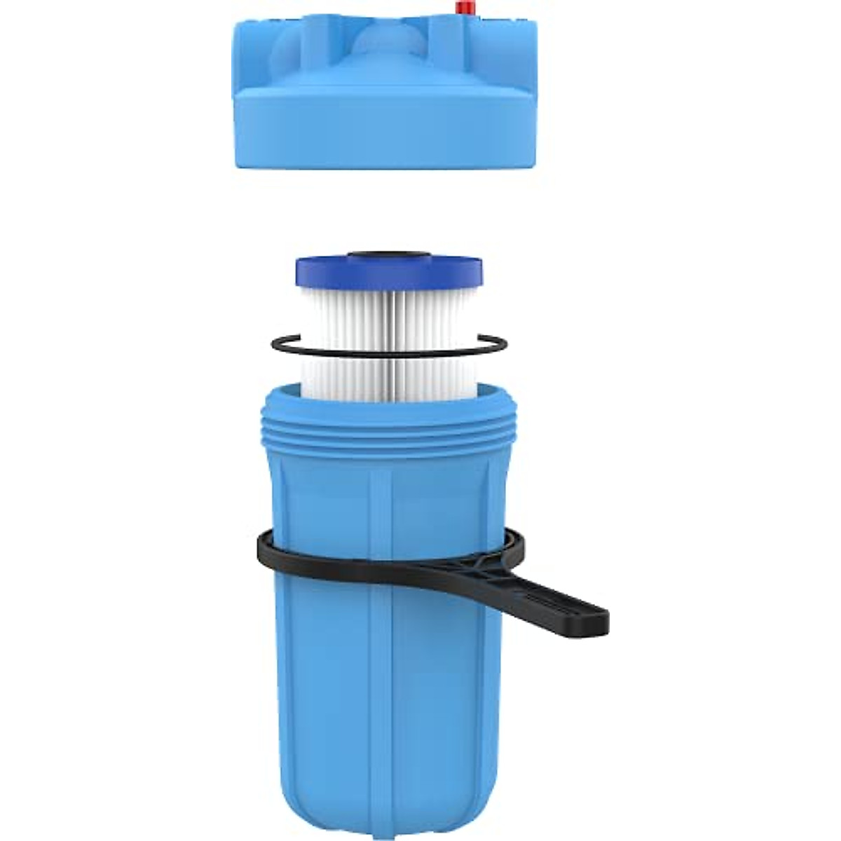 Pentair OMNIFilter BF7 Water Filtration System, 10" Basic Whole House Heavy Duty Filtration System, Includes 10" Blue Heavy Duty Housing, RS6 Sediment Reduction Cartridge and All Tools, 3 Piece Set