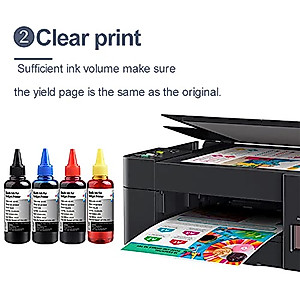 6 Bottles Ink and Ink Refill Kits Compatible with HP 950 951 932 933 60 61 952 902 901 62 63 64 65 21 22 920 940 934 564 711 970 971 95 96 Inkjet Printer Cartridges for Refillable Ink Cartridges