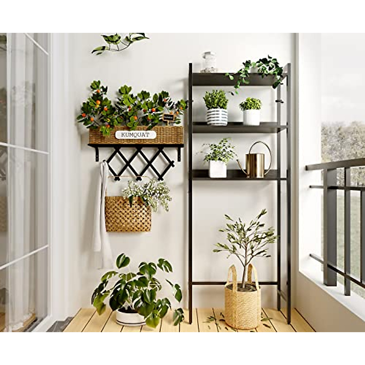 ODIKA Over The Toilet Storage, 3-Tier Over-The-Toilet Space Saver Organizer Rack, Freestanding Bathroom Organizer, Gray