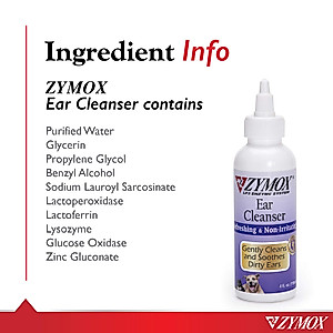 PET KING BRANDS Zymox Ear Solution w/ .5% hydrocortisone and Cleanser Bundle