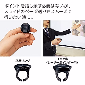 Kokuyo Power Point Operation for Finger Presenter Obsidian Kokuyoseki Ela-fp1