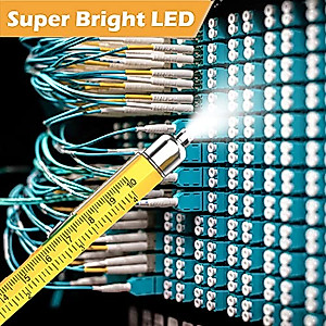 Multi-tool Pen 2 Pack 2022 Upgrade [Stylus, Ballpoint Pen,with 6 Replacement refills, 4" Ruler, Level, Phillips Screwdriver,LED] Christmas Gifts for for Men Dad Fathers Day, Cool Gadgets Gifts