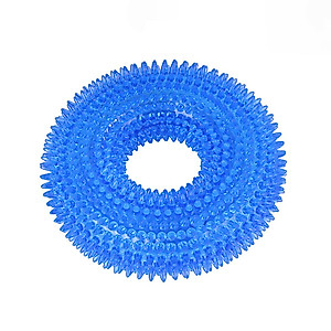 Dog chewed Toys Chewing Teeth Clean, Cute Crystal Ring Design, Chewing Toys, squeaking Dog Toys, it has The Function of molars and Relieving Anxiety, which Increases The Dog's Love for The Owner