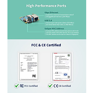 FriendlyElec NanoPi NEO3 Rockchip RK3288 Tiny ARM Single Board Computer with 2GB RAM USB3.0,Gbps Ethernet and Unique MAC Address