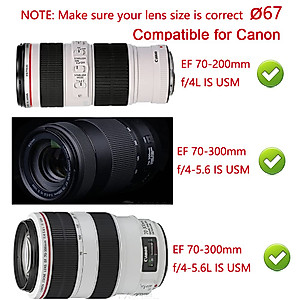 67mm-82mm Step Up Ring 67mm Lens to 82mm Filter (2 Pack), WH1916 Camera Lens Filter Adapter Ring Lens Converter Accessories