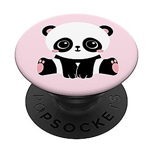 Cute Panda Cub Pink Pop Socket Love Adorable Animals PopSockets PopGrip: Swappable Grip for Phones & Tablets