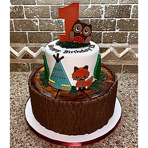 Set of 2 Tree Bark Cake Fondant Mold Tree Stump Fondant Impression Texture Mat Wedding Lumberjack Cake Border Decorating Tool Chocolate Gumpaste Pastry Cake Mold