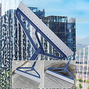 Septpenta Floor Squeegee Broom, Full Surface Silicone Broom, Pet Hair Remover, Smart Broom for Indoor Cleaning, Cleans Glass, Fine Dust, Hair, Liquids