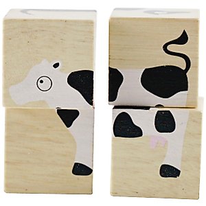 BeginAgain BuddyBlocks Farm Animals - Matching and Problem Solving - Kids 18 Months and Up