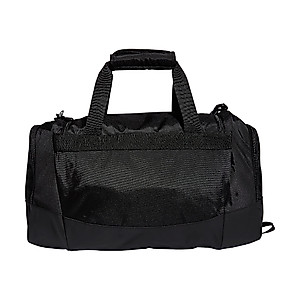 adidas Unisex Defender 4 Small Duffel Bag, Black/Silver Metallic, One Size