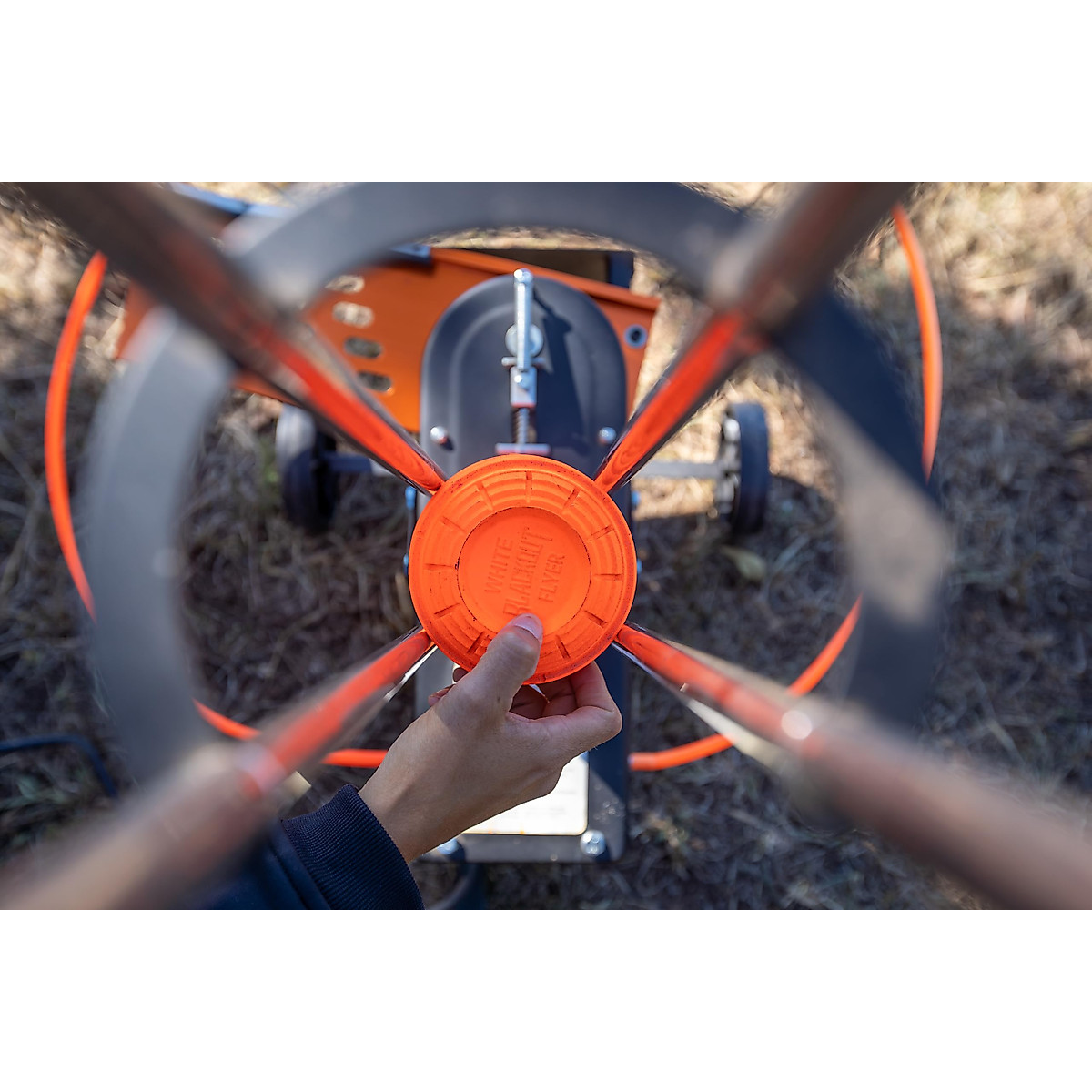 Do All Outdoors Raven Clay Pigeon Thrower with 25' Foot Pedal, Holds 75 Clays