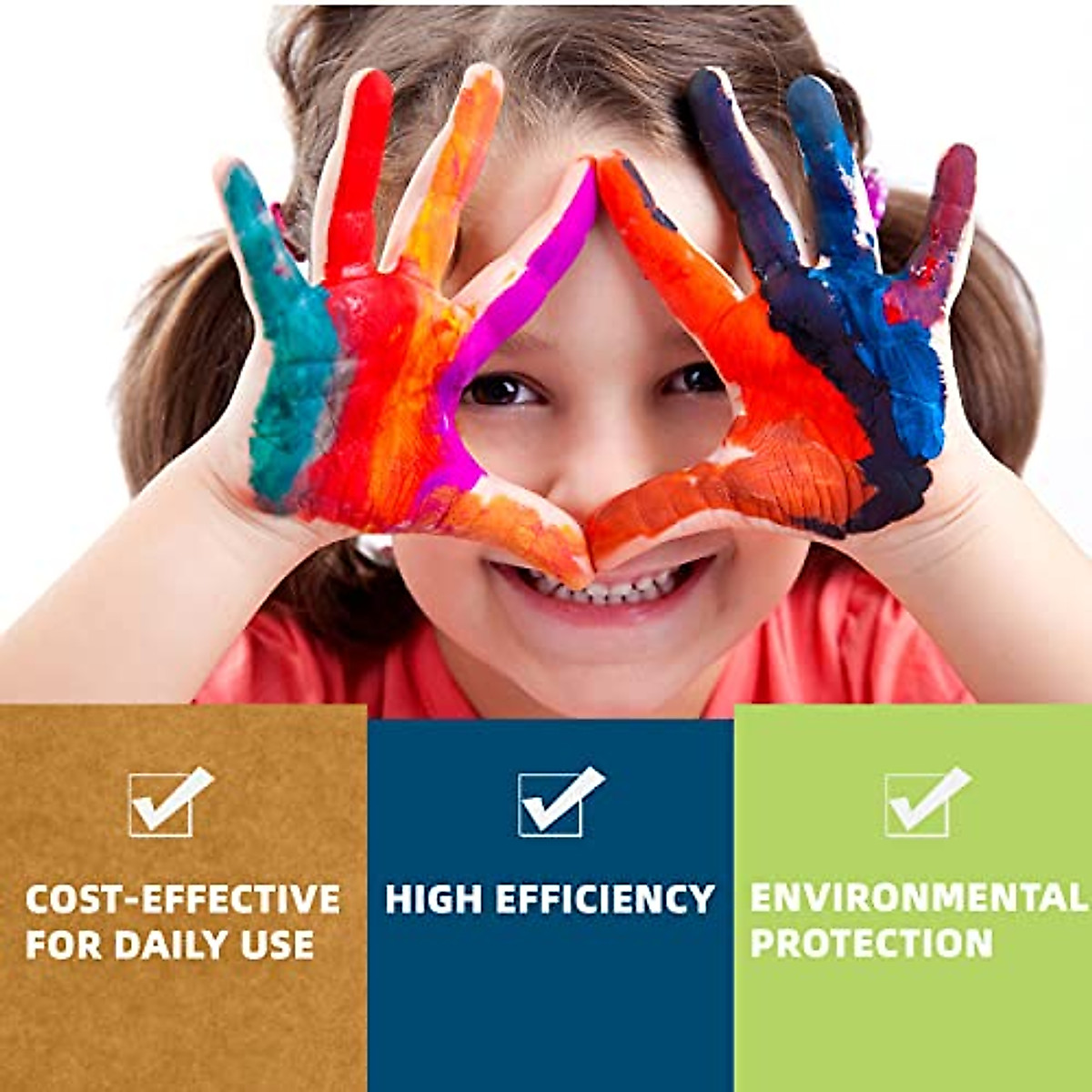 KONGTENBUY - Remanufactured 63XL Ink Cartridge Replacement for HP Envy 4510 4520 4525 4528 HP OfficeJet 5267 5255 3830 4650 5258 3832 HP DeskJet 1110 1112 2132 3630 3636 (2Black 1 Tricolor)