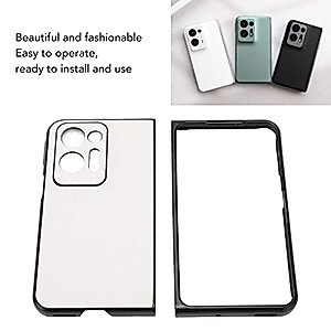 for Oppo Find N2 Shiny Phone Case, Ultra Thin and Slim Shockproof Protection Case, Anti Drop Foldable Phone Protective Cover for Oppo Find N2 (White)