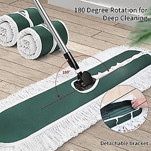 Commercial Mop Head Replacement,Blue Cotton Looped End String, Wet Industrial Cleaning Vintage Mop Head Replacements Refill, Machine Washable - Ideal Refill for Commercial Grade Mops