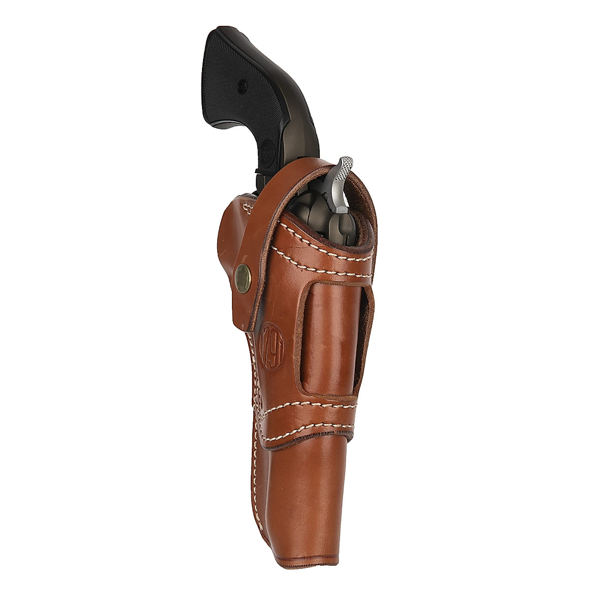1791 GUNLEATHER Single Six Holster - Ambidextrous Leather Revolver Holster, Fits Ruger Wrangler, Heritage Rough Rider, Colt SSA and Similar Six Gun Pistols (Size 5.5) Brown