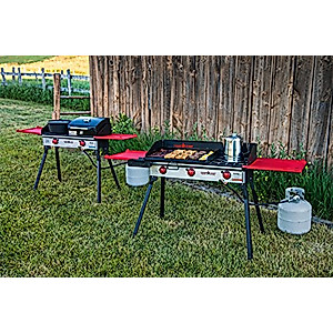 Camp Chef PRO60X Two-Burner Camp Stove with Professional SG30 Griddle - Bundle