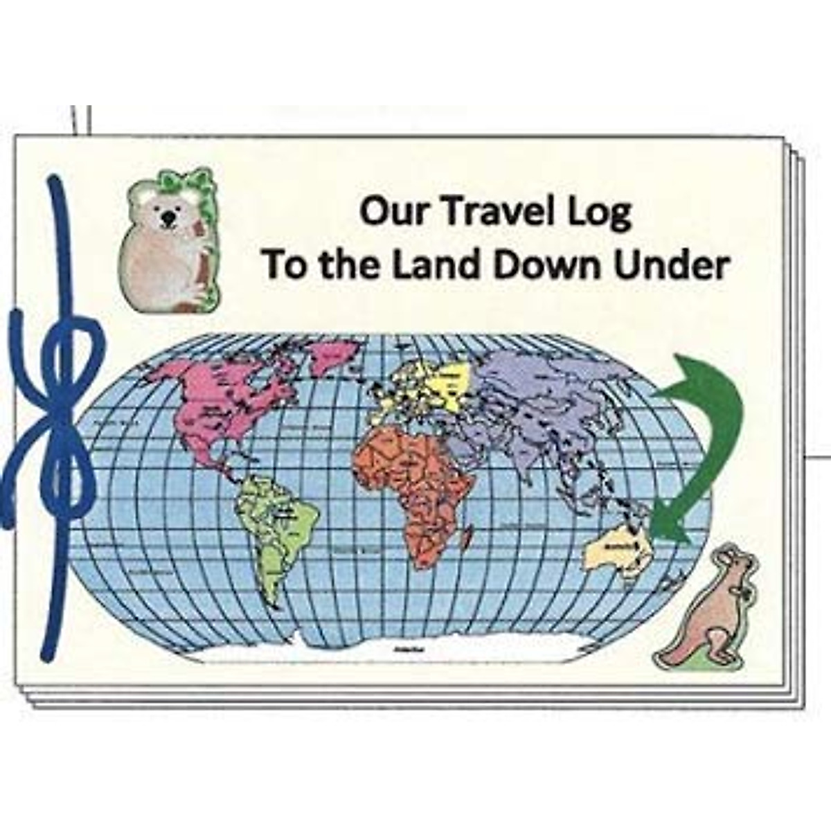 8” x 16” Labeled World Practice Maps, 30 Sheets in a Pack for Social Studies, Geography, Map Activities, Drill and Practice, Current Event Activities, Learning Games and More