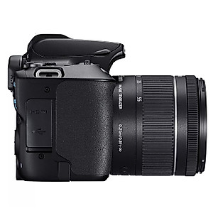 Canon EOS 250D / Rebel SL3 DSLR Camera w/EF-S 18-55mm F/4-5.6 STM Zoom Lens + 55-250mm f/4-5.6 is STM Lens + 64GB Memory, Case, Tripod, Flash, Remote, and More (34pc Bundle) (Renewed)