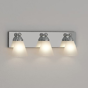 Designers Fountain 6493-CH Hudson 3 Bathroom Vanity Light Fixture, Chrome