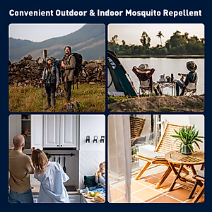 vertmuro Portable Rechargeable Mosquito Repeller (No Pads Included), Outdoor Replaceable Mosquito Repellent Tablets Mosquito Repeller, Indoor Circulating Rechargeable Mosquito Repeller, 2Pcs