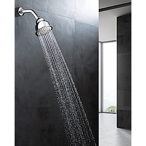 Shower Head High Pressure, Rain Shower Head, 4 Inch Detachable Showerheads, Tool-Free Installation, Automatic Cleaning, 5 Spray Settings, More Water Savings (2.5 GPM)