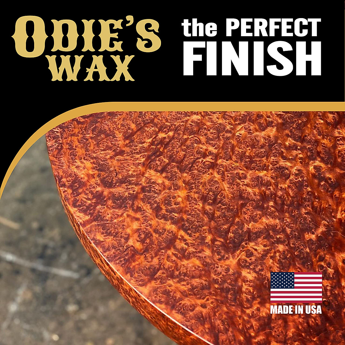 ODIE'S Wax •Super Hard Wax for Wood •Works with Odie's Oil •Odie's Super Duper Oil and Odie's Wood Butter for Extra Lustrous Sheen •Protection and Durability •9 Ounce Glass Jar