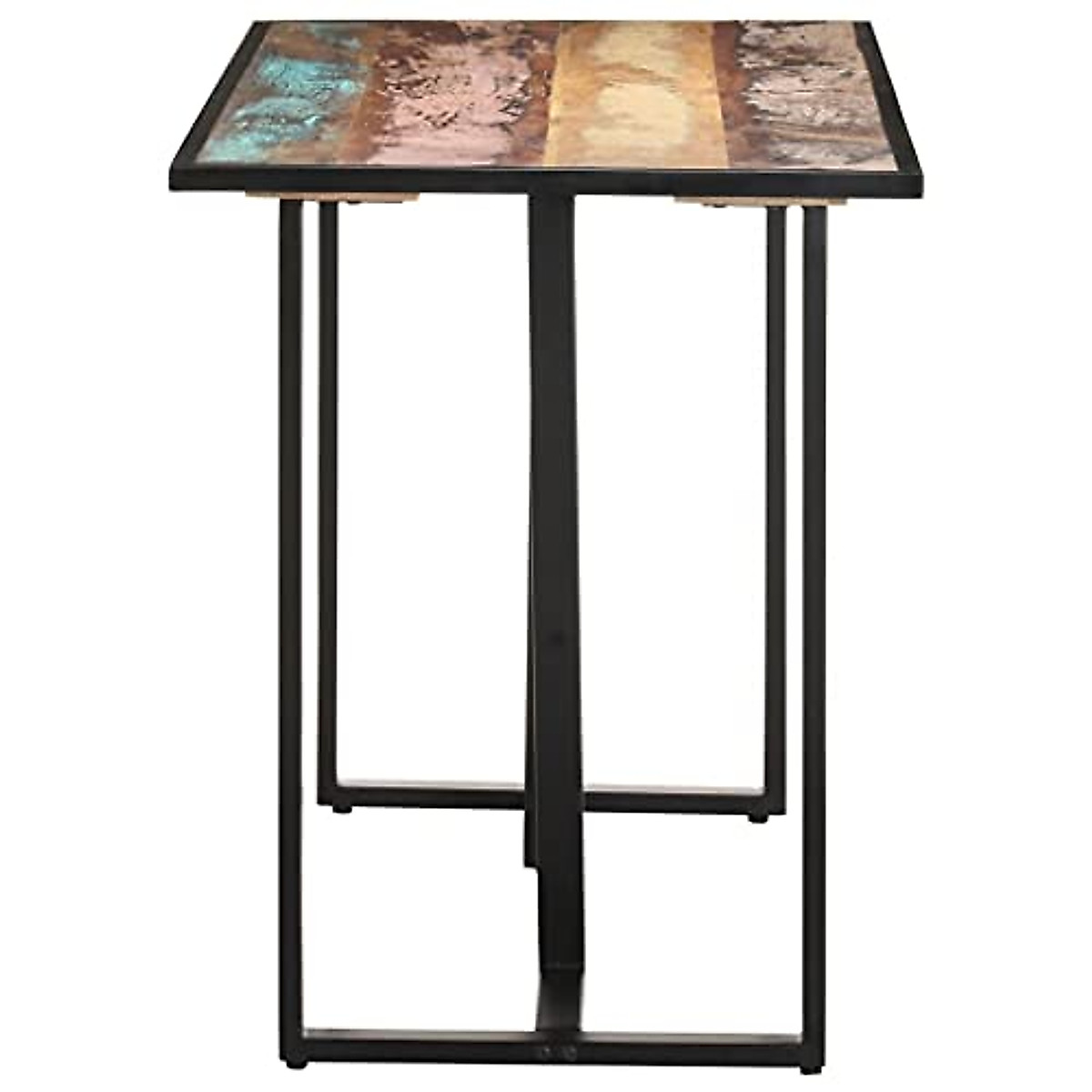 AJSEOYBS Large Dining Table,Industrial Rustic Kitchen Dining Room Table, Dinner Table for Kitchen, Living Room,Dining Table 47.2" Solid Reclaimed Wood