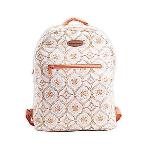 Maison d' Hermine Backpack Cotton Shoulder Backpack with Small Pouch Lightweight Bag for Travel Work Beach Perfect for Women & Men (Fair Isle)