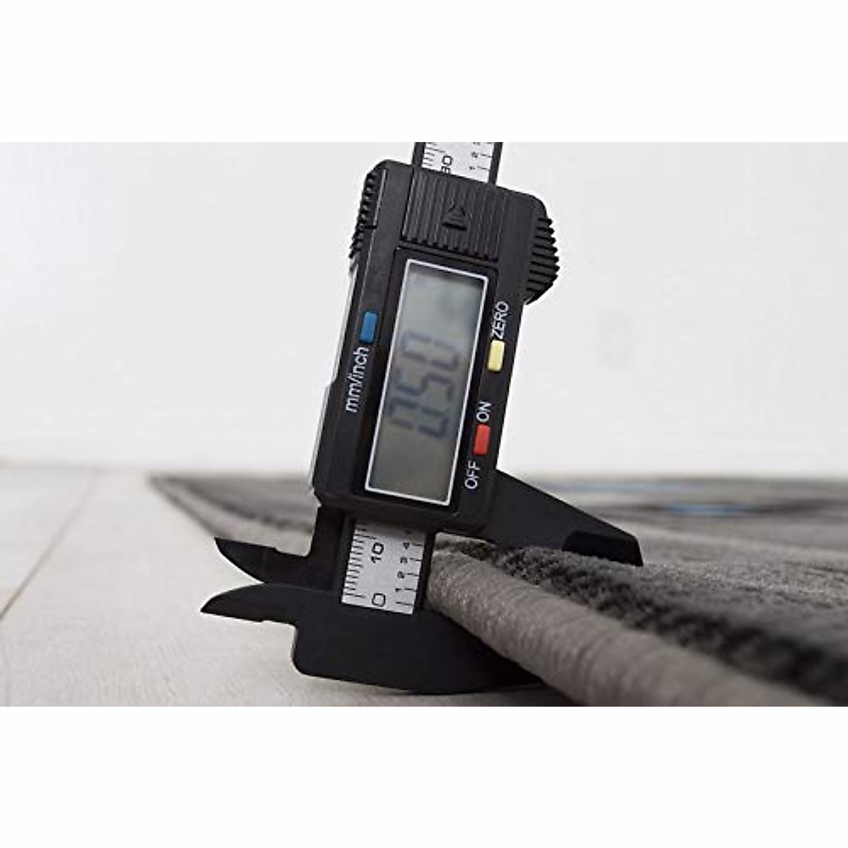 HR Abstract Blue/Silver/Gray Geometric Modern Squares Pattern 5x7 Area Rug (5'2" x 7'2")