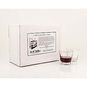 HISTORY COMPANY Ombra di Vino Traditional Italian Stemless Wine Glass of Venice, 4-Piece Set (Gift Box Collection)