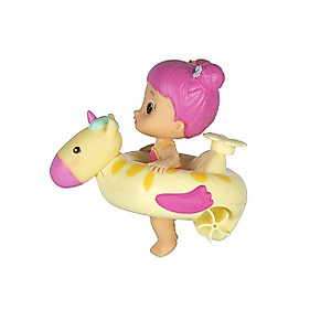 Bloopies Floaties Bath Toy - 4 Doll Set + Organizer