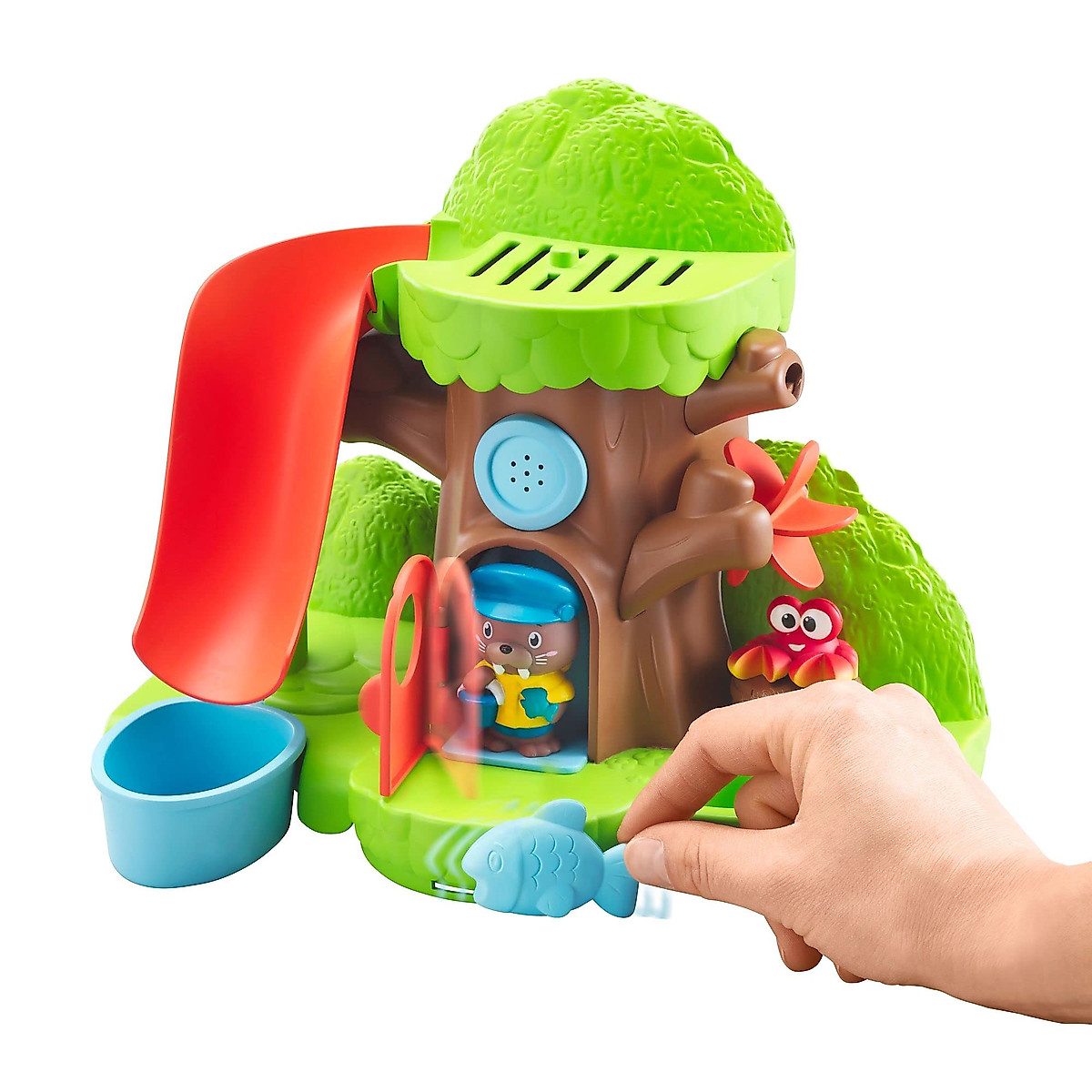 Fat Brain Toys Timber Tots Bathtub Bay - Imaginative Play Bath Toy for Ages 2+