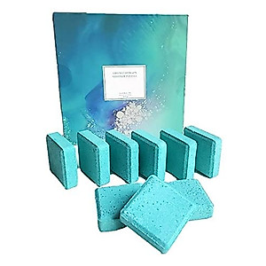 Shower Steamers - Set of 9 Shower Bombs with Essential Oils - Eucalyptus 65 gr Each (Box)