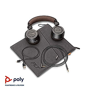 Poly (Plantronics + Polycom) Plantronics BackBeat PRO 2 Headphones - Wireless Noise Cancelling - Black Tan, Black and Tan