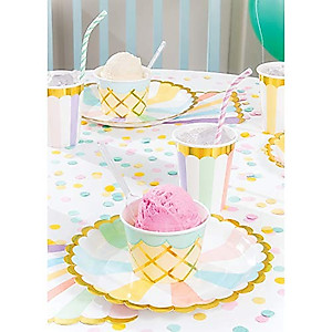 Creative Converting - 346416 Creative Converting Ice Cream Party Tassel Banner, 1 ct, Multi-color, Banner measures 8" x 56"
