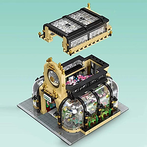 General Jim's Botanical Gardens City Streetview Building Blocks Set - Modular Creator Set with Lights Compatible with Major Brands