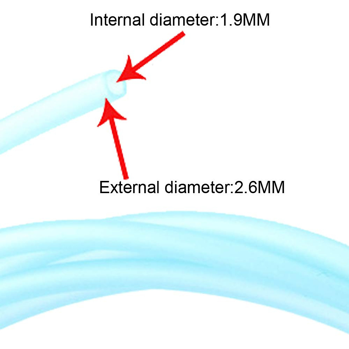 Pirhosigma 4 m Long Blue Clear Inner Cable Tube Liner Protection Universal for Mountain Bike Road Bicycle Brake Cable Shift Derailleur Cable Replacement
