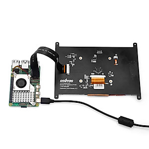 OSOYOO 7 Inch DSI Touch Screen LCD Display 800x480 for Raspberry Pi 5 4 3A 3B+ 2 - Portable Capacitive Touchscreen Monitor with DSI Cable - Great for DIY IOT Circuits and Coding Beginners