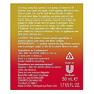 Dove Advanced Hair Series Serum-In-Oil, Regenerative Nourishment 1.69 oz