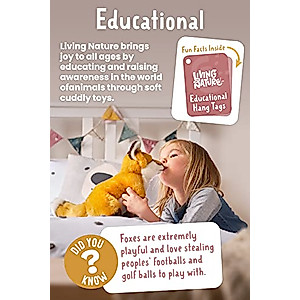 Living Nature Grey Dutch Lop Eared Rabbit, Realistic Soft Cuddly Bunny Toy, Naturli Eco-Friendly Plush, 10 Inches